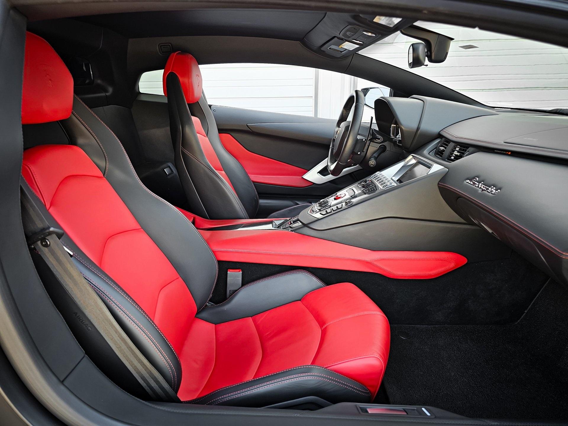 Lamborghini Aventador Red Interior